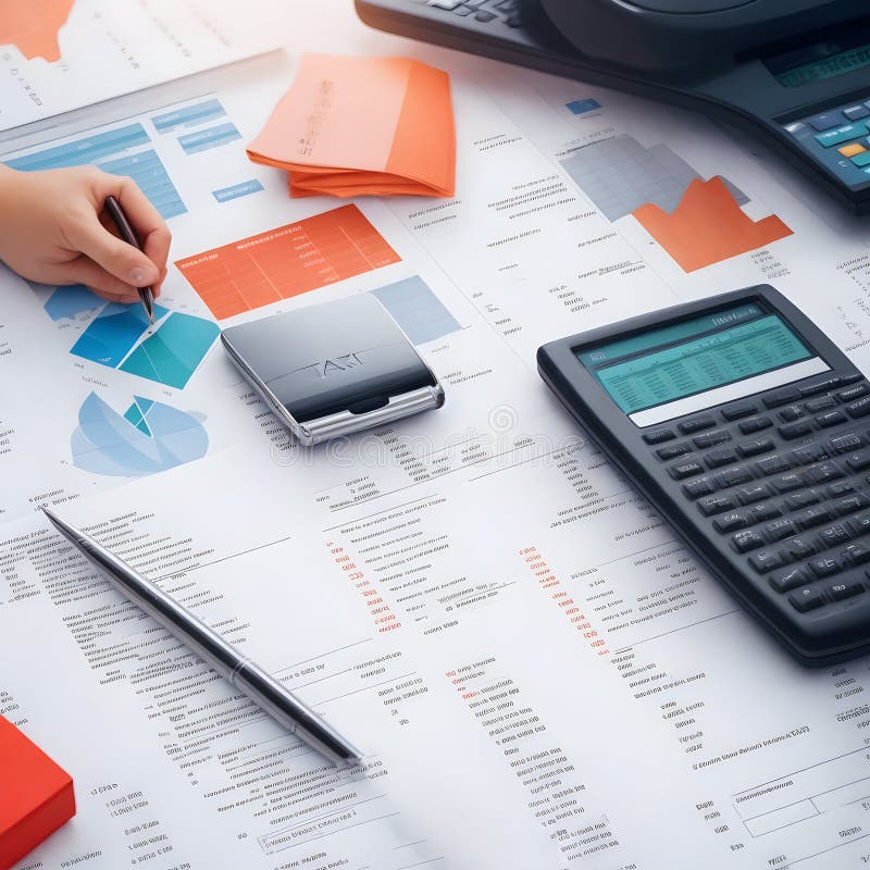 Image of Business Analyzing Statistic with Financial Planning in Office ...
