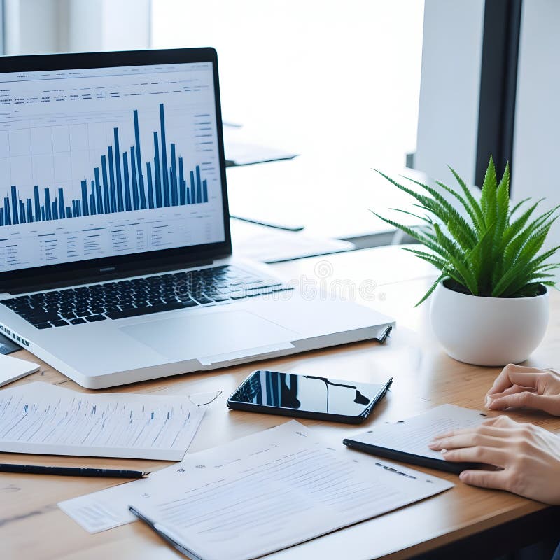 Image of Business Analyzing Statistic with Financial Planning in Office ...