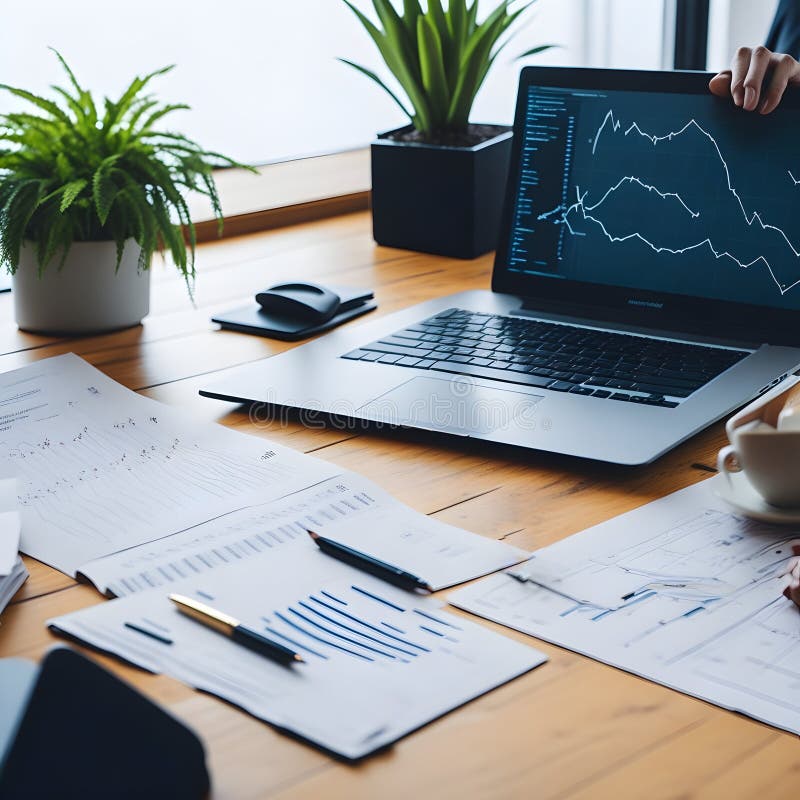 Image of Business Analyzing Statistic with Financial Planning in Office ...