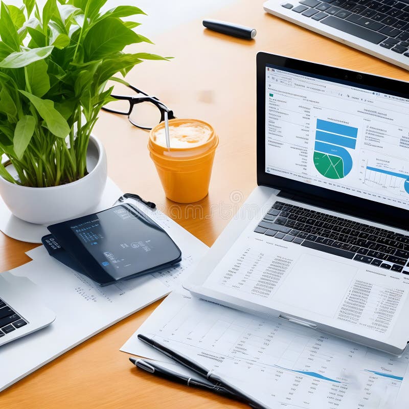 Image of Business Analyzing Statistic with Financial Planning in Office ...