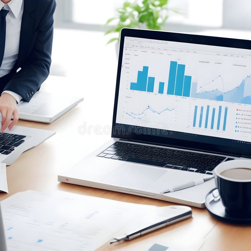 Image of Business Analyzing Statistic with Financial Planning in Office ...