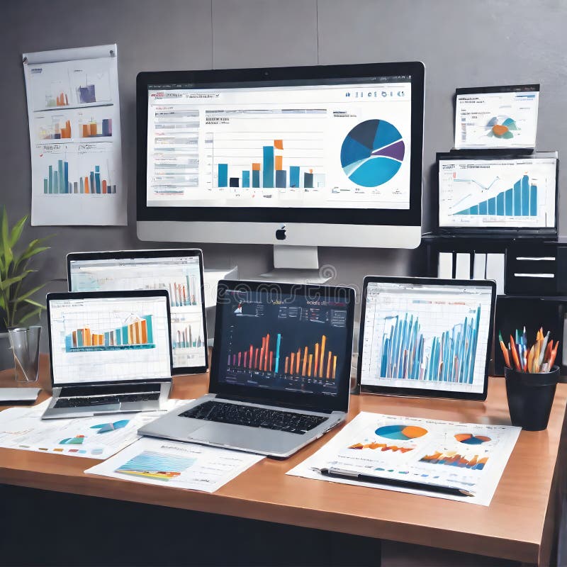 Image of Business Analyzing Statistic with Financial Planning in Office ...