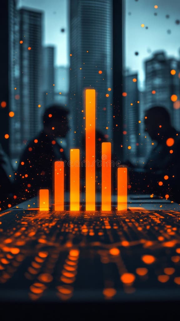 In this Image, Business Trends and Data Analysis are Visualized with a ...