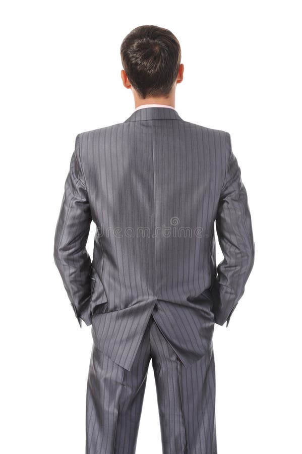 Businessman from the back stock photo. Image of rear - 23732522