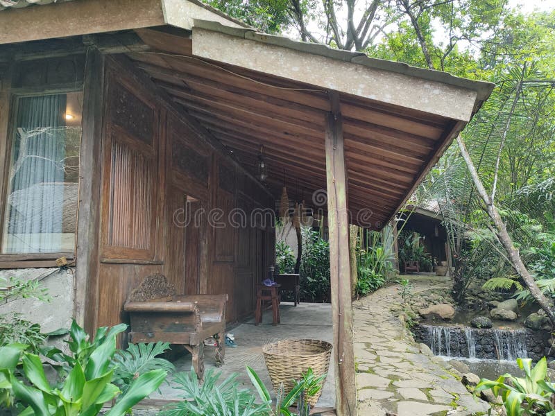 Image of Cabins in the Woods Near Riverside Stock Photo - Image of ...