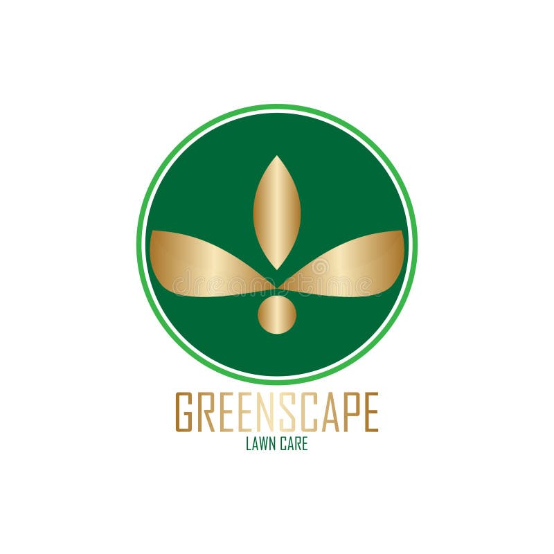 Green scape logo design stock vector. Illustration of leaf - 144681618