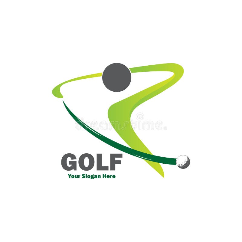 Abstract Playing Golf with Stick and Ball Stock Vector - Illustration ...