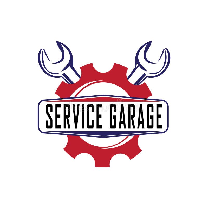 Auto Center, Garage Service And Repair Logo, Vector Template. Stock ...