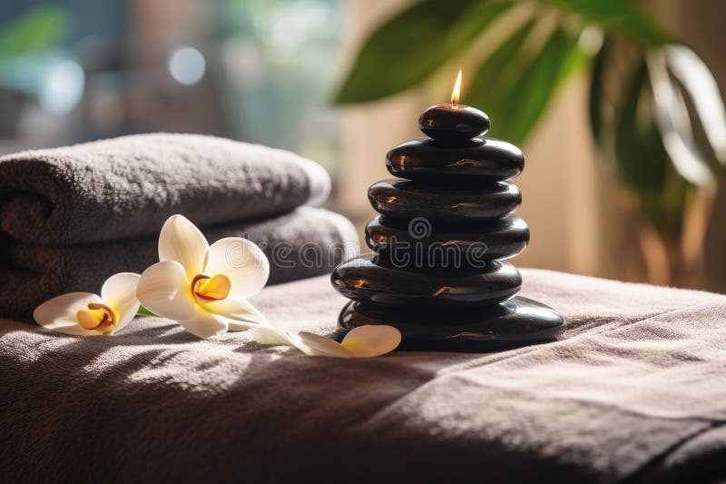 Hot Rocks Massage Stock Illustrations – 93 Hot Rocks Massage Stock ...