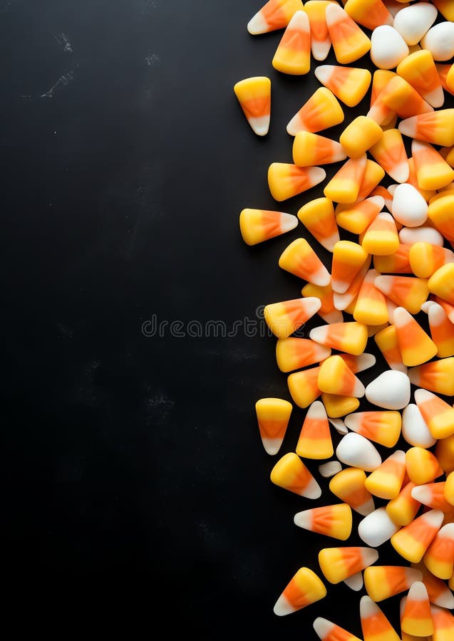 Candy Corn Halloween Frame Border Stock Illustration - Illustration of ...