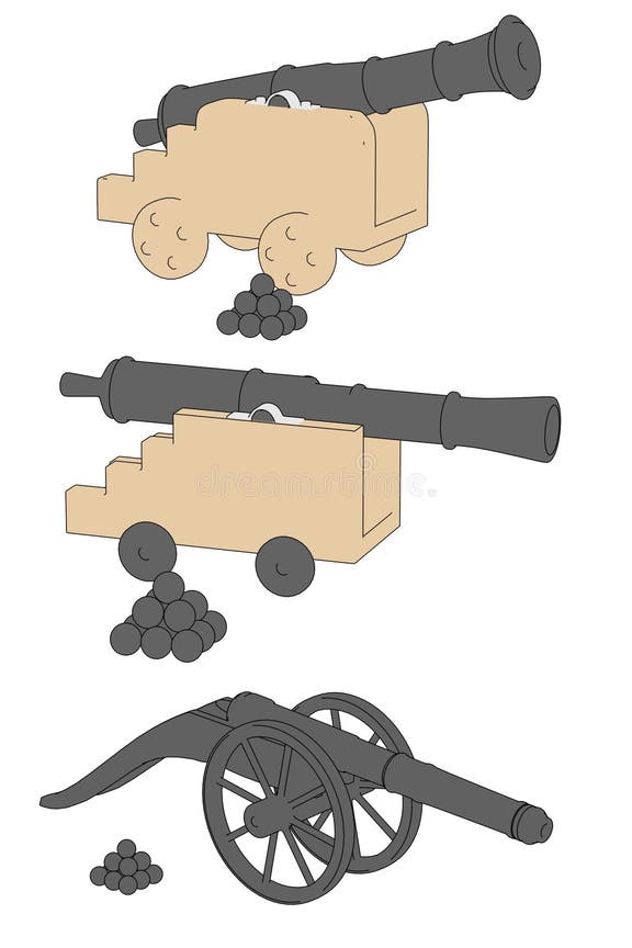 Image of cannon weapons stock illustration. Illustration of cannon ...