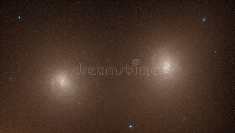 An Image of a Captivatingly Energetic Image of Two Spiral Galaxy Stock ...