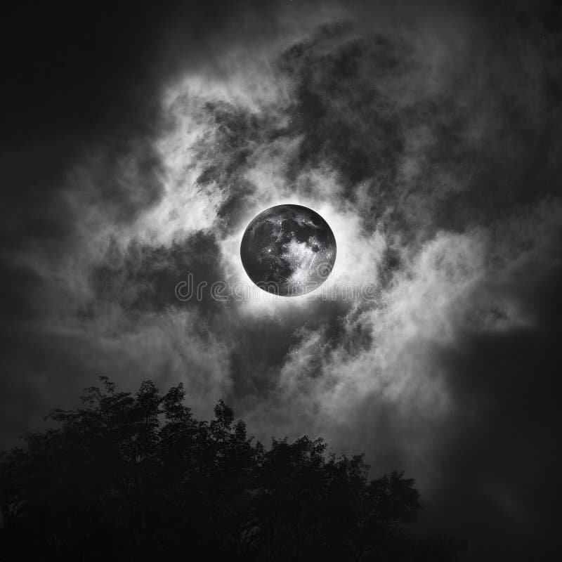 Solar Eclipse Brilliance: Celestial Shadows and Light Stock ...