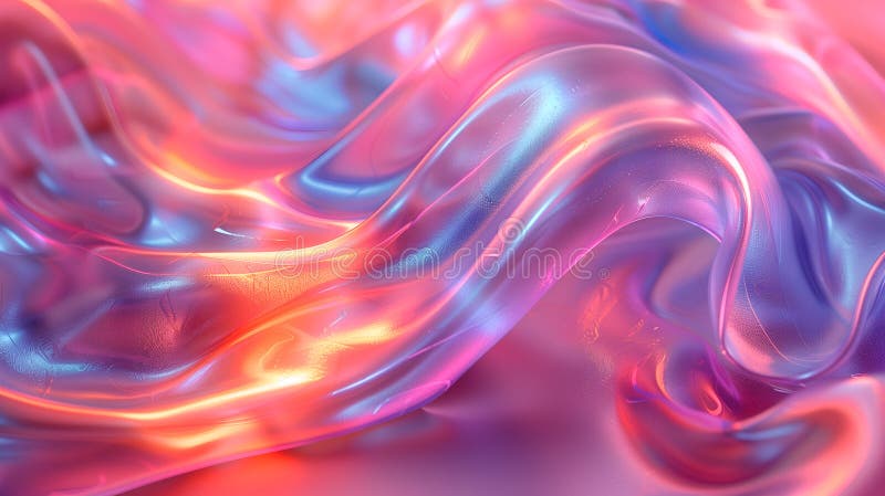 Fluid Waves of Color Blend in an Abstract, Dreamlike Texture. AI ...
