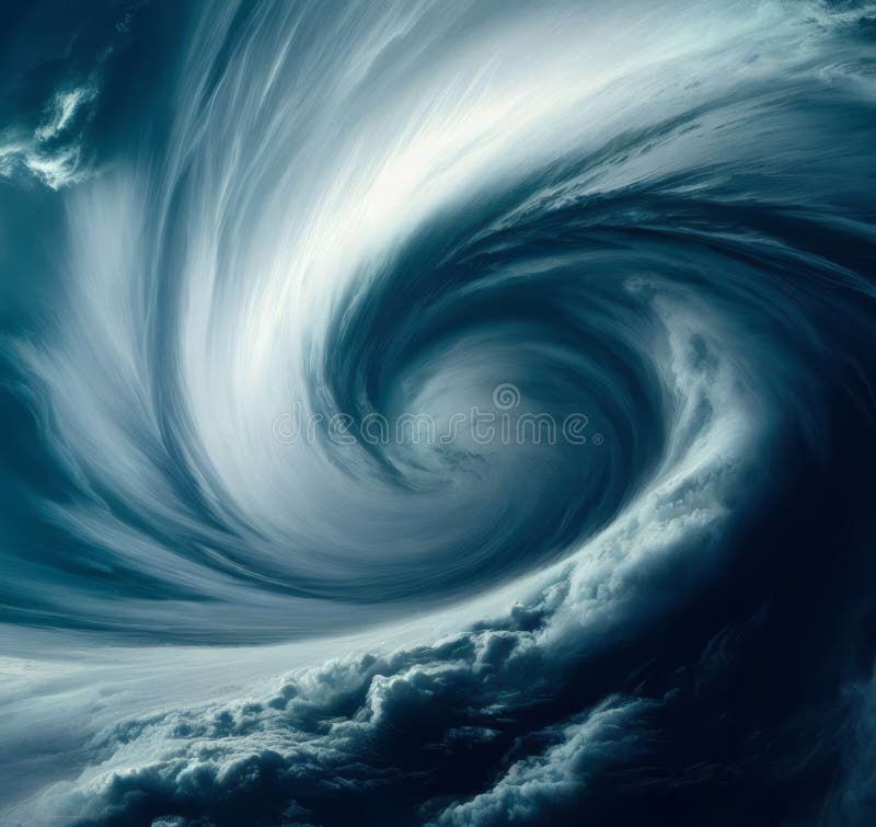 Powerful Cloud Vortex stock illustration. Illustration of resembling ...
