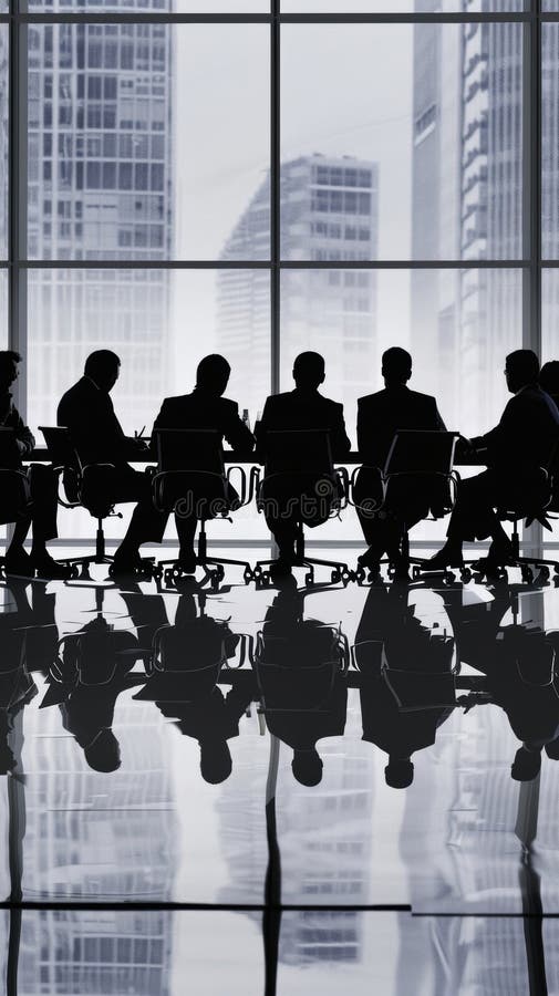 Dynamic Business Meeting. High Detailed Wallpaper Showcasing a Bustling ...