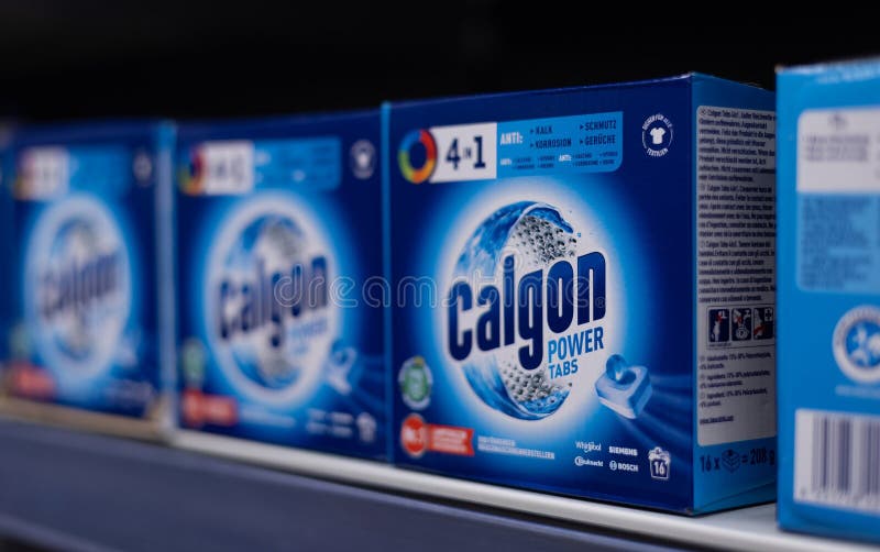 Calgon Power Tabs Packaging Collection - FRANKFURT, GERMANY - MARCH 21 ...