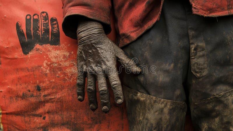 Weathered Hands with Calluses Show Hard Work and Artistry Stock ...