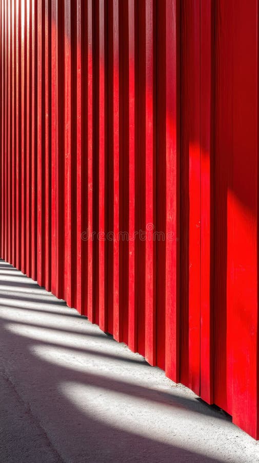 Vertical Slats Wood Wall for Contemporary Studio Room Design Stock ...