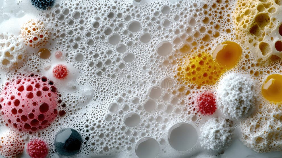 Exploring the Microscopic World of Stained Human Cheek Cells on a White ...