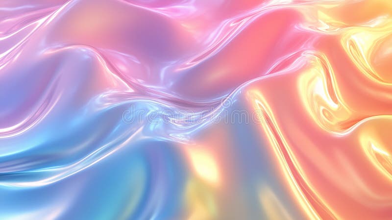Colorful Gradient with Soft Waves of Blue and Pink Hues and a Glossy ...