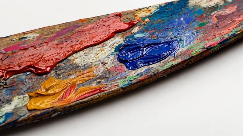 A Vibrant Paint Palette Showcasing an Array of Colors. this Unique ...