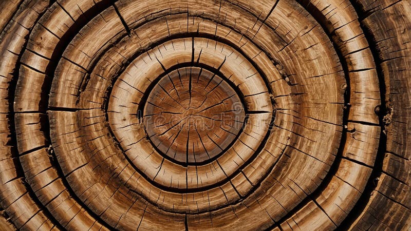 A Close-up View of Tree Rings in a Cross-section of a Tree Trunk that ...