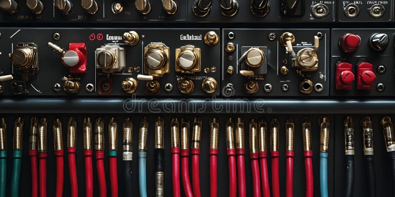 High-Quality Audio Mixing Console and Colorful Cables for Music ...