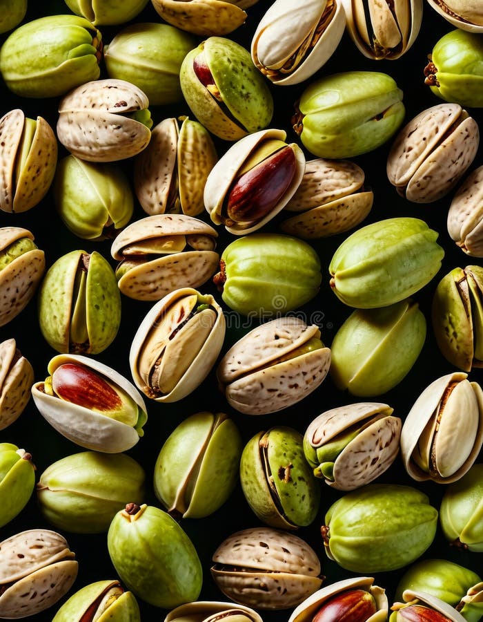 Varied Pistachio Nuts Spread Stock Photo - Image of textures, biotic ...