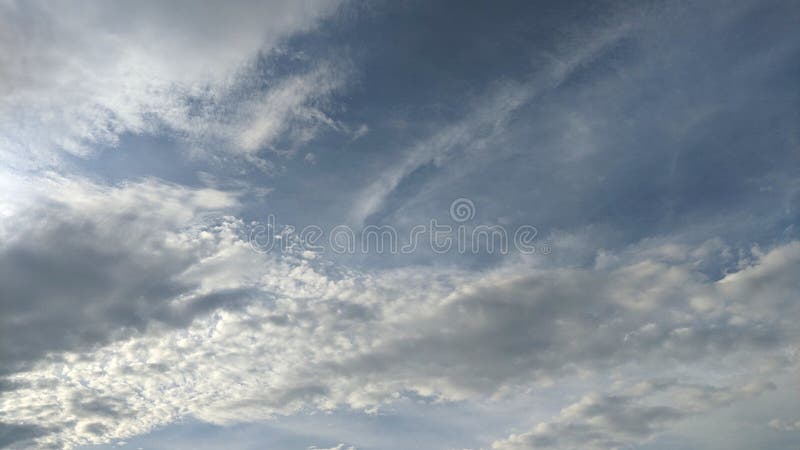 The Image Captures a Dynamic Sky Filled with a Mix of Cloud Formations ...
