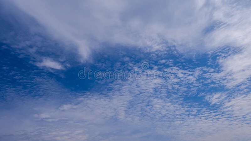 A Daytime Sky with Various Cloud Formations. Stock Image - Image of ...