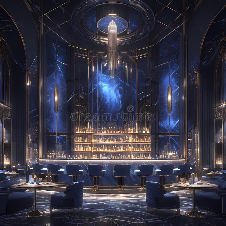 Sophisticated Bar Setting for High-End Events and Commercial Use. Stock ...