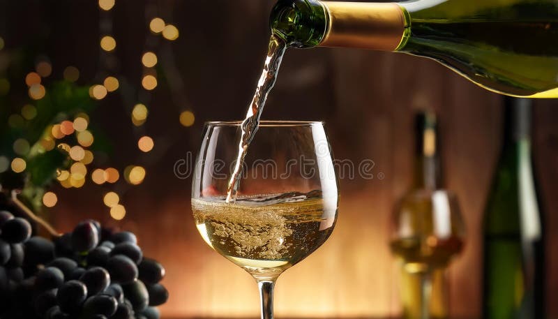 This Image Captures the Elegance and Ritual of Pouring Wine ...