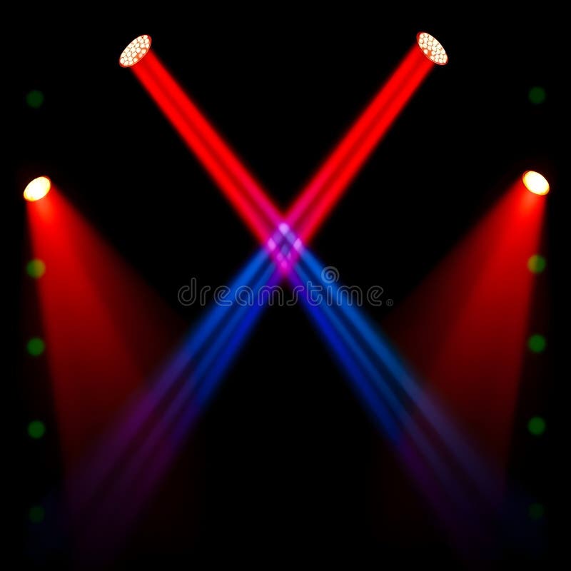 Empty Concert Stage Illuminated by Dramatic Lighting Stock Image ...