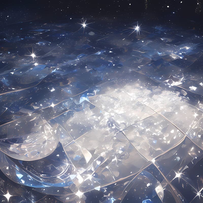 Dazzling Dance Floor with Stardust Effects Stock Illustration ...