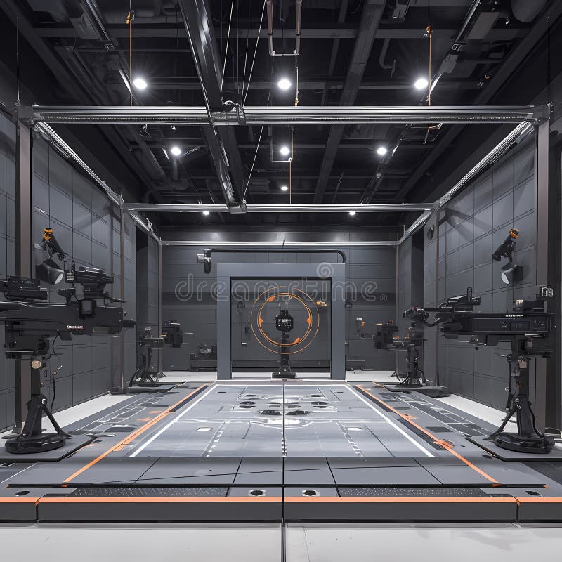 Exploring a High-Tech Gadget Testing Area Stock Illustration ...