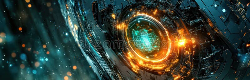 Vibrant Closeup of Futuristic Android Revolution with Intricate ...