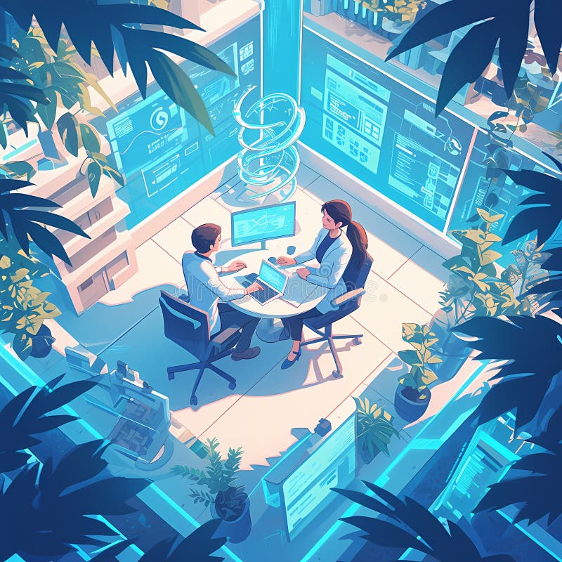 Technology Innovation - Collaboration in a Digital Future Stock ...