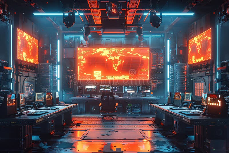 Futuristic High Tech Computer Components Stock Illustration ...