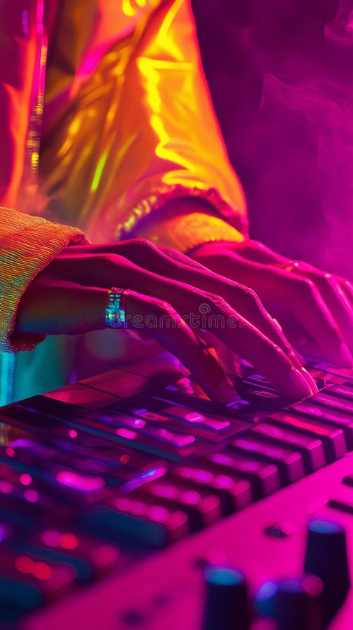 Synth Keyboard Colorful Light Stock Photos - Free & Royalty-Free Stock ...