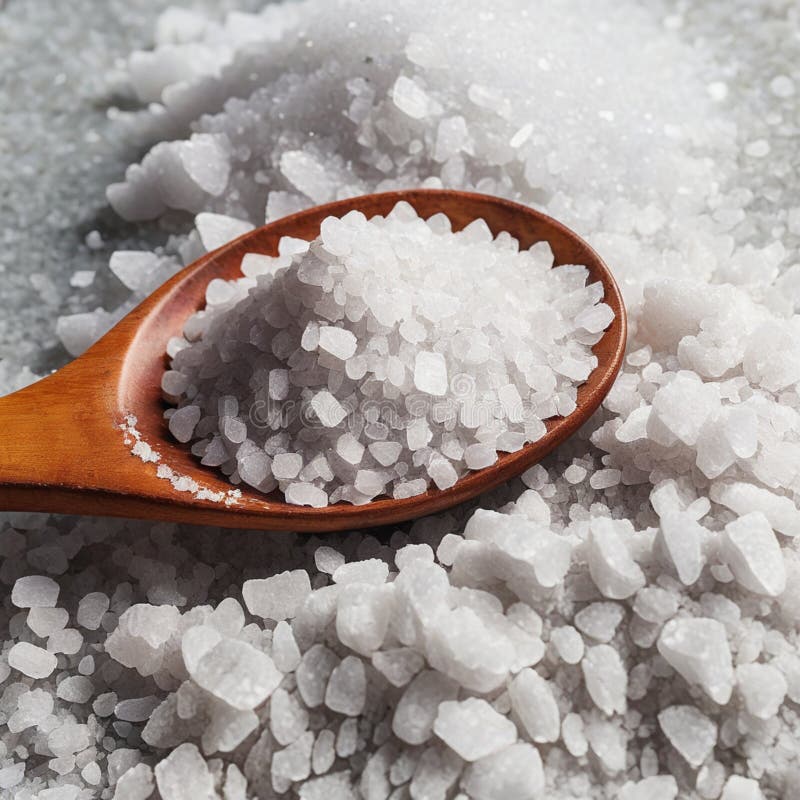 Natural Sea Salt Background Texture Close Up. Coarse Grind. Ultra ...