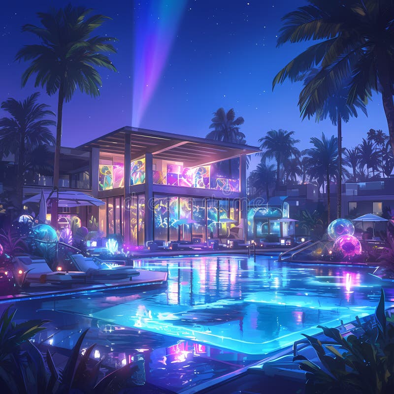 Glow Pool Party Stock Illustrations – 286 Glow Pool Party Stock ...