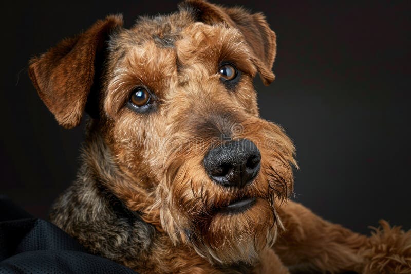 Majestic Stare: the Welsh Terrier Stock Illustration - Illustration of ...