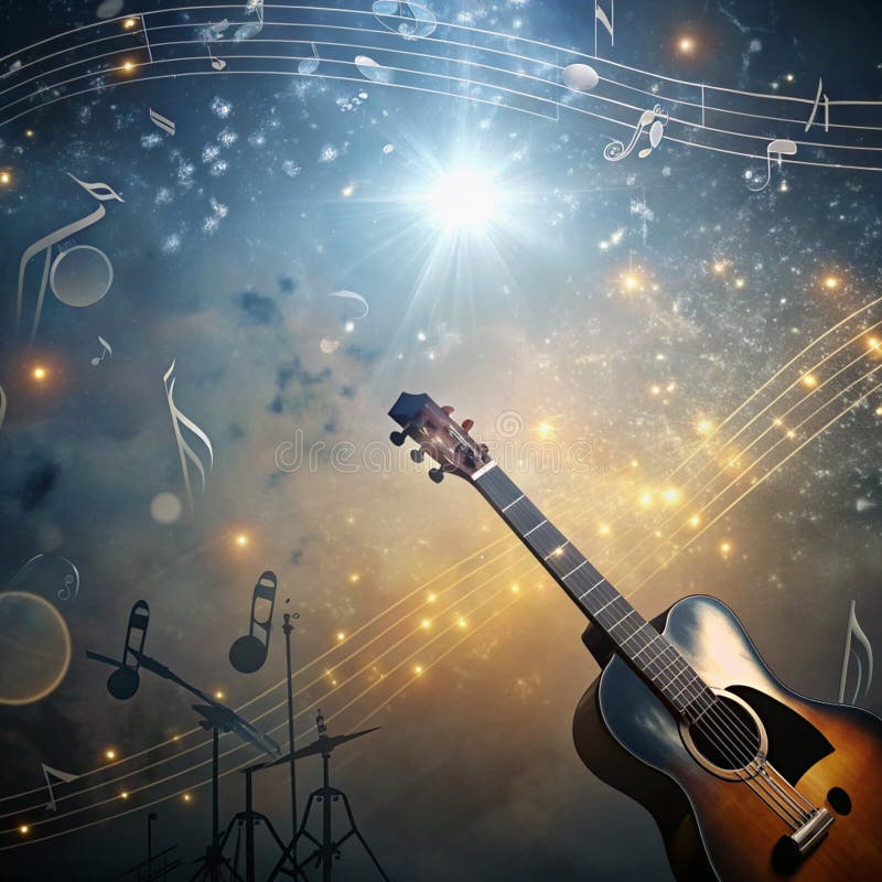 The Light of Music stock illustration. Illustration of melody - 331495580