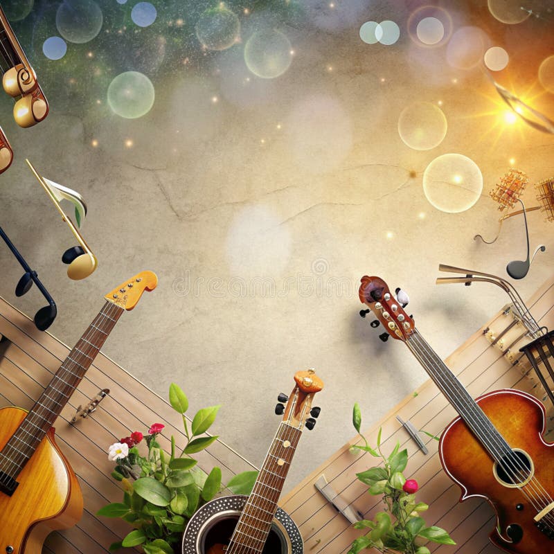 The Light of Music stock illustration. Illustration of backdrop - 331495624