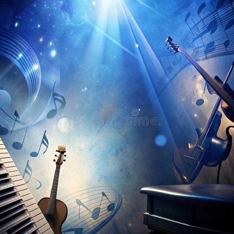 The Light of Music stock illustration. Illustration of sense - 331495688