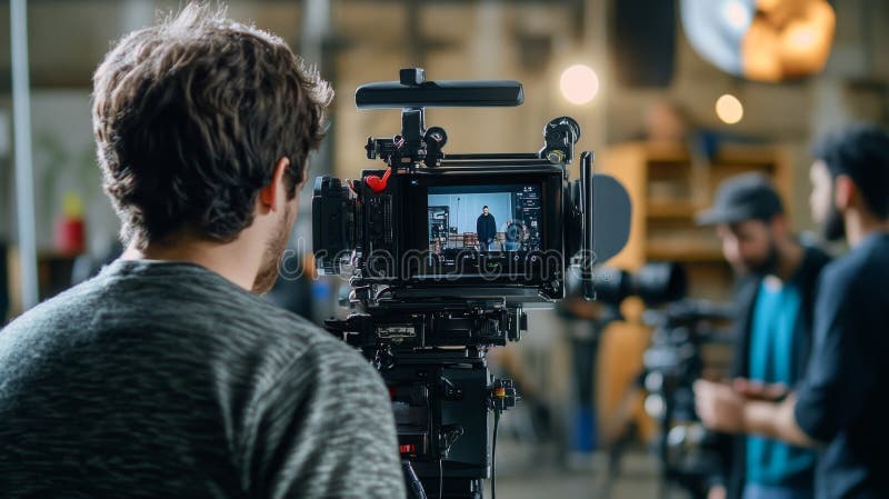 Film Crew Prioritizing Representation in Casting Activities Stock ...