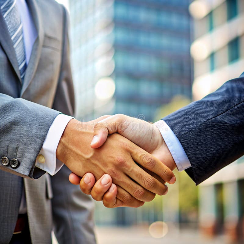 A Handshake of Agreement stock illustration. Illustration of ...