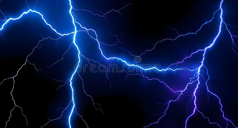 Hyperrealistic Wallpaper with Abstract Lightning Patterns and Dark ...