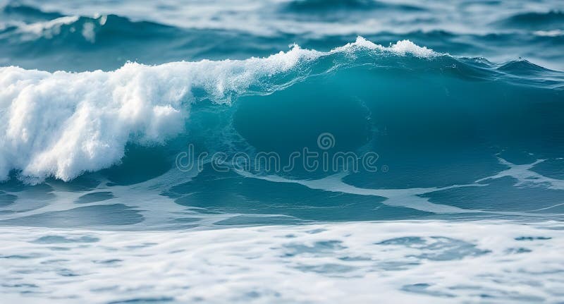 Hyperrealistic Wallpaper with Ocean Waves and Foamy Details AI ...